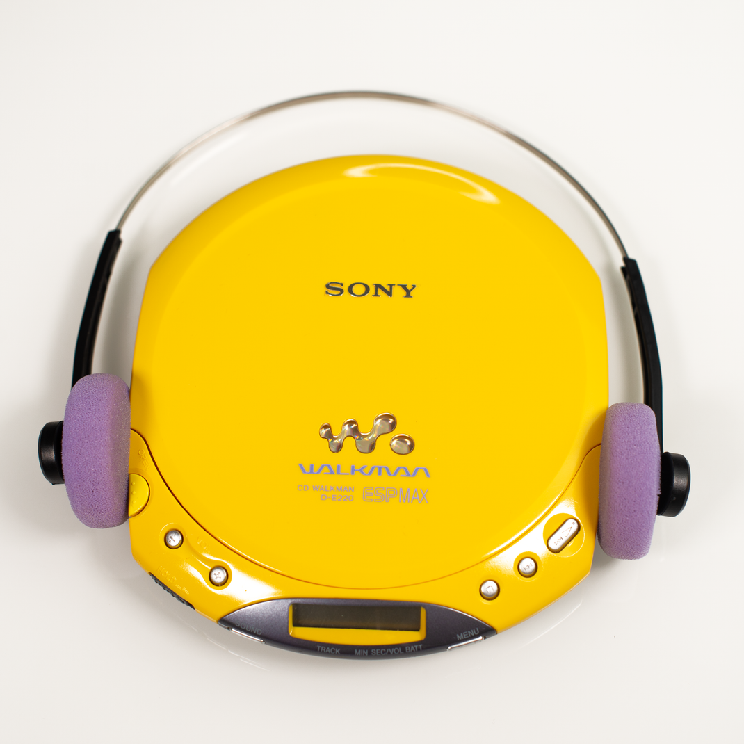 SONY CD WALKMAN D-E220 (Lemon Yellow) – High Fidelity Vinyl