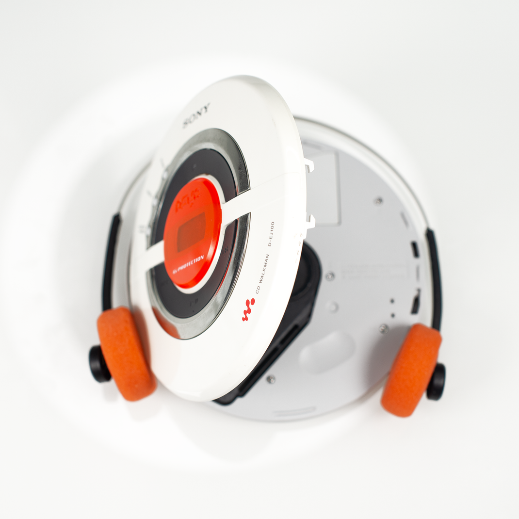 SONY CD WALKMAN D-EJ100 PORTABLE CD PLAYER (WHITE) – High Fidelity Vinyl