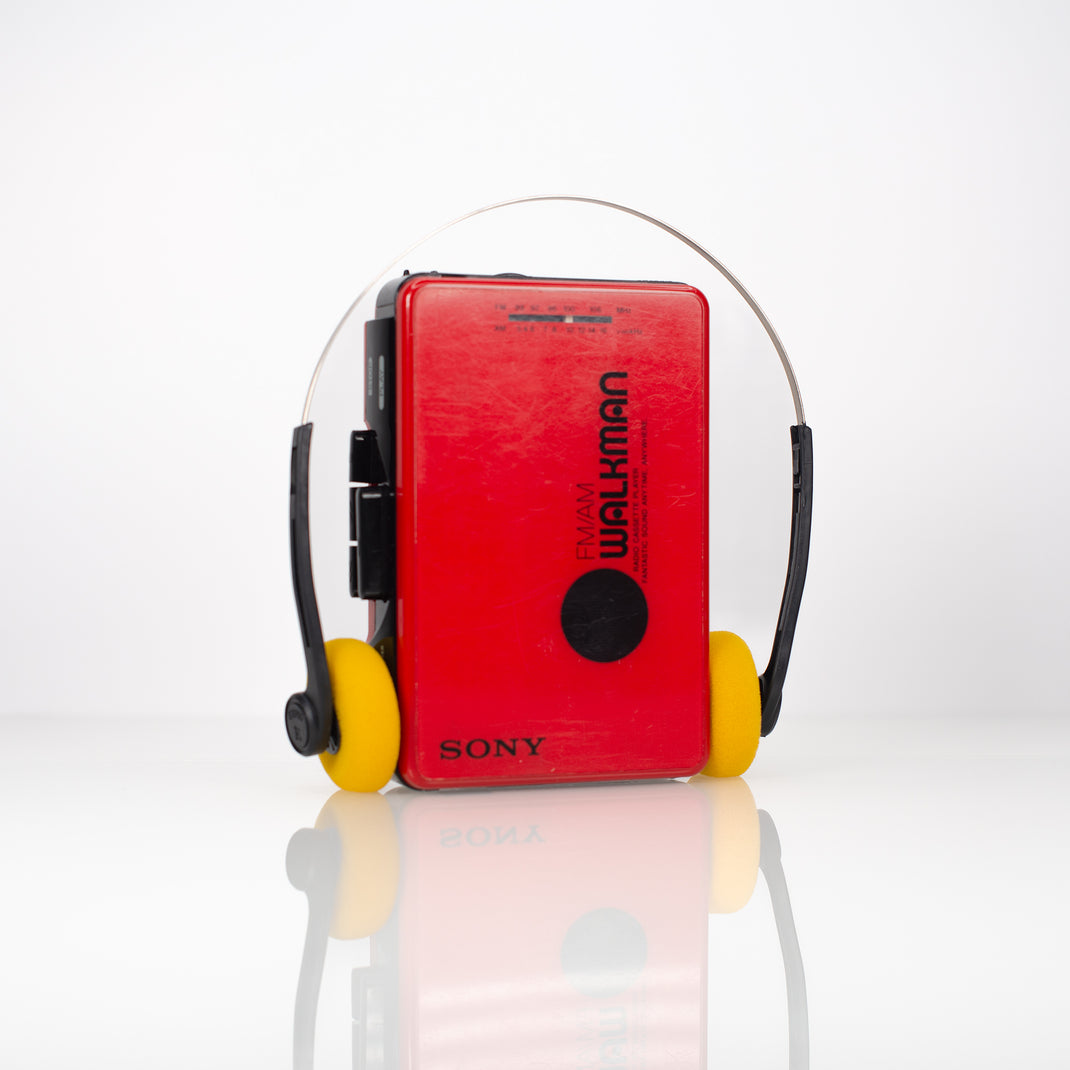 SONY WALKMAN WM-BF22 RED AM/FM PORTABLE CASSETTE PLAYER – High Fidelity ...