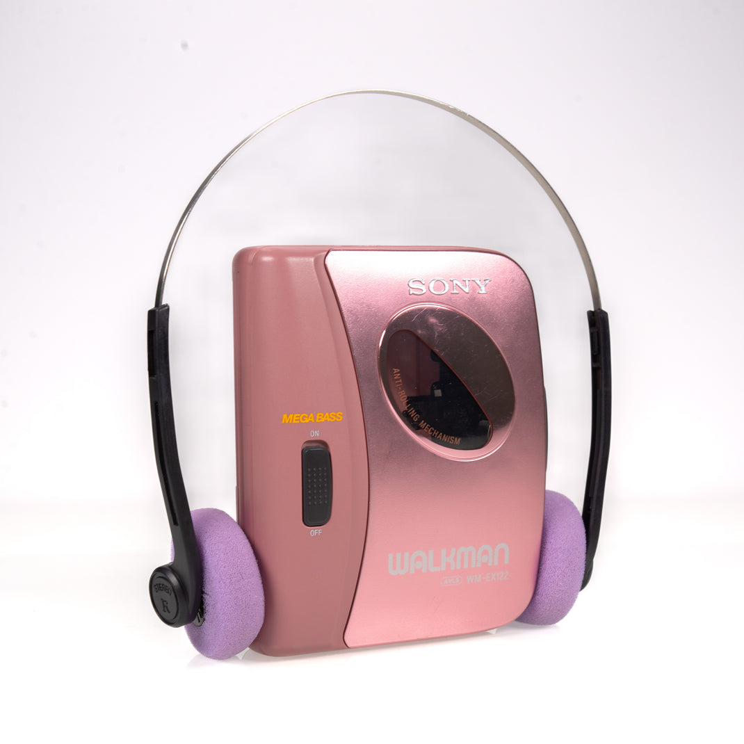 SONY WALKMAN WM-EX122 PINK AM/FM PORTABLE CASSETTE PLAYER – High ...